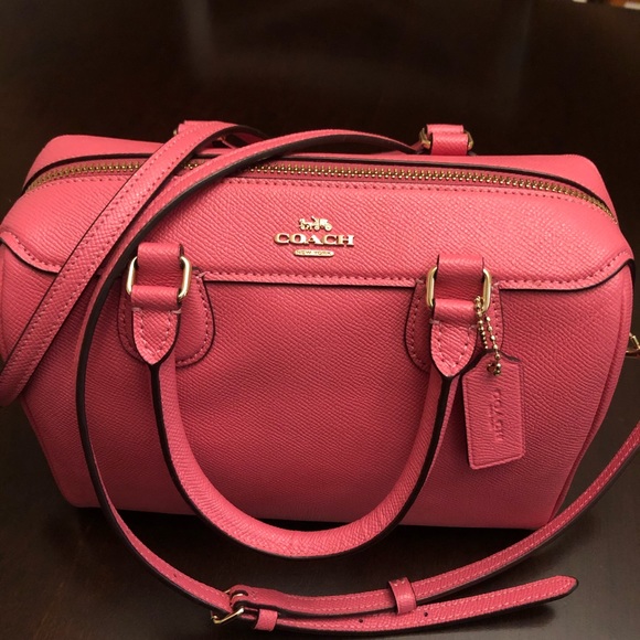 Coach | Bags | Coach Womens Mini Bennett Satchel In Bright Pink | Poshmark